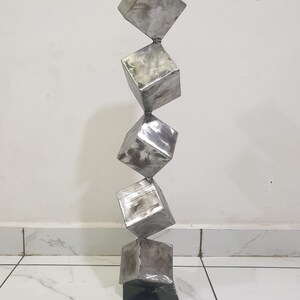 Cubular Clusters | Metal Sculpture | Abstract Art Modern | Giant Large ...