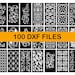50% OFF 100+ Premium Files Dxf Geometric for CNC Laser Vector Dxf File ...