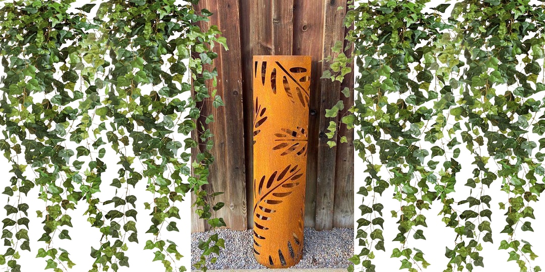 Metal Garden Columns, Landscaping Decor, Outdoor Column Decor, Garden ...