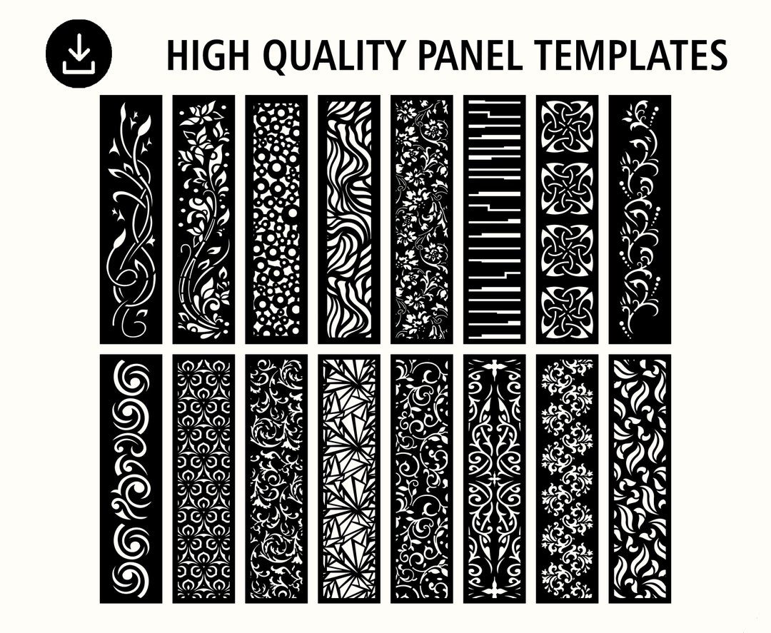 Sleek and Modern Decorative Panel DXF Design for Trendy Homes - Etsy