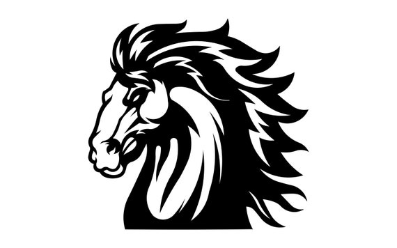 Stallion Head Steel Wall Art DXF Sign Home Sign Laser - Etsy