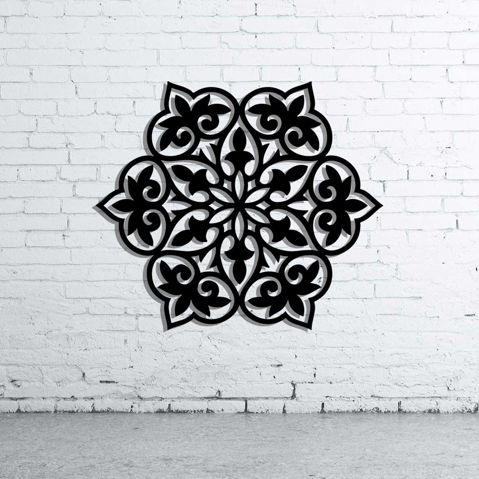Metal Mandala Yoga Wall Decor Mandala Design Wall - Etsy