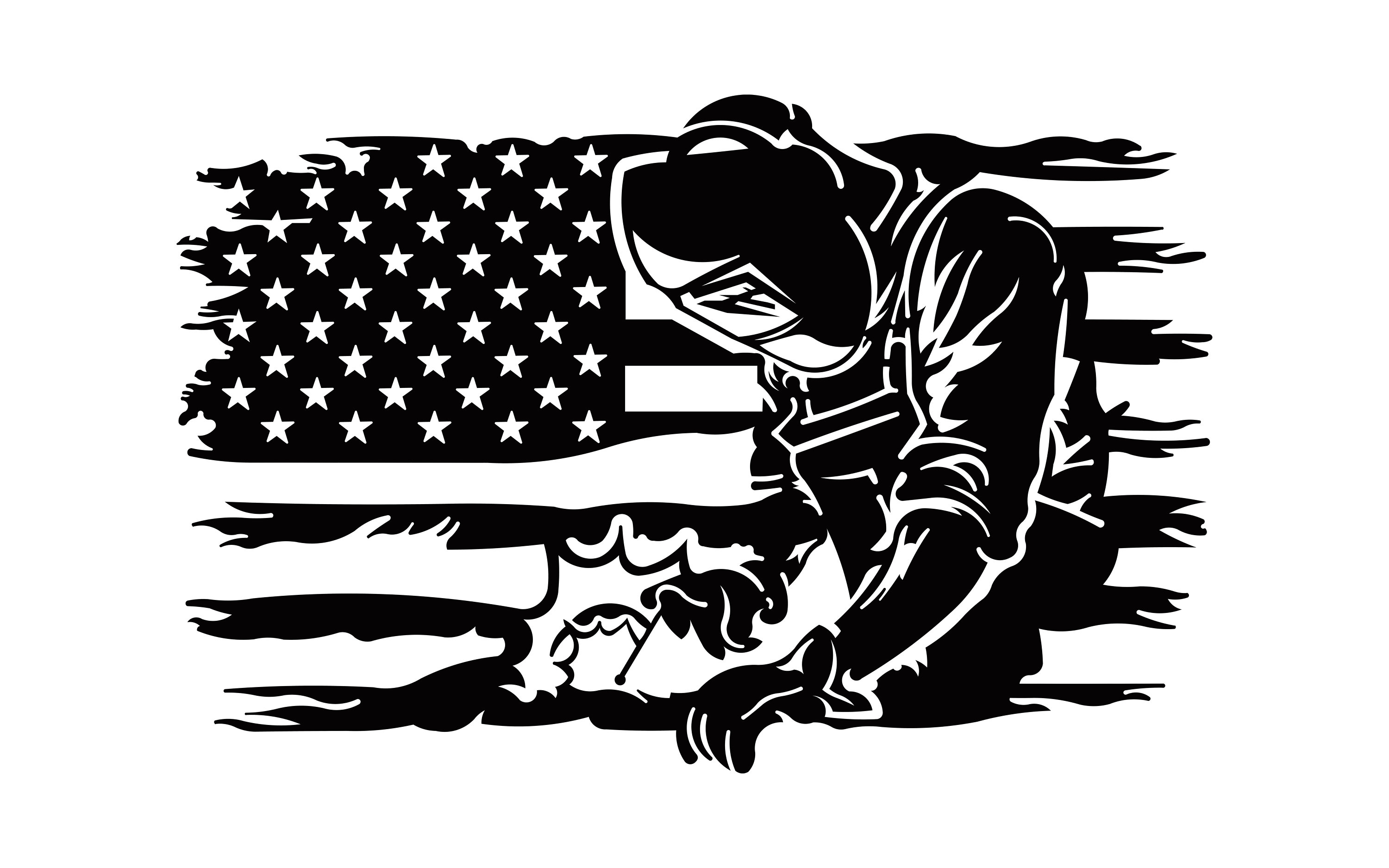 Welding USA Flag DXF Sign Home Sign Metal Plasma Laser Cut Design ...