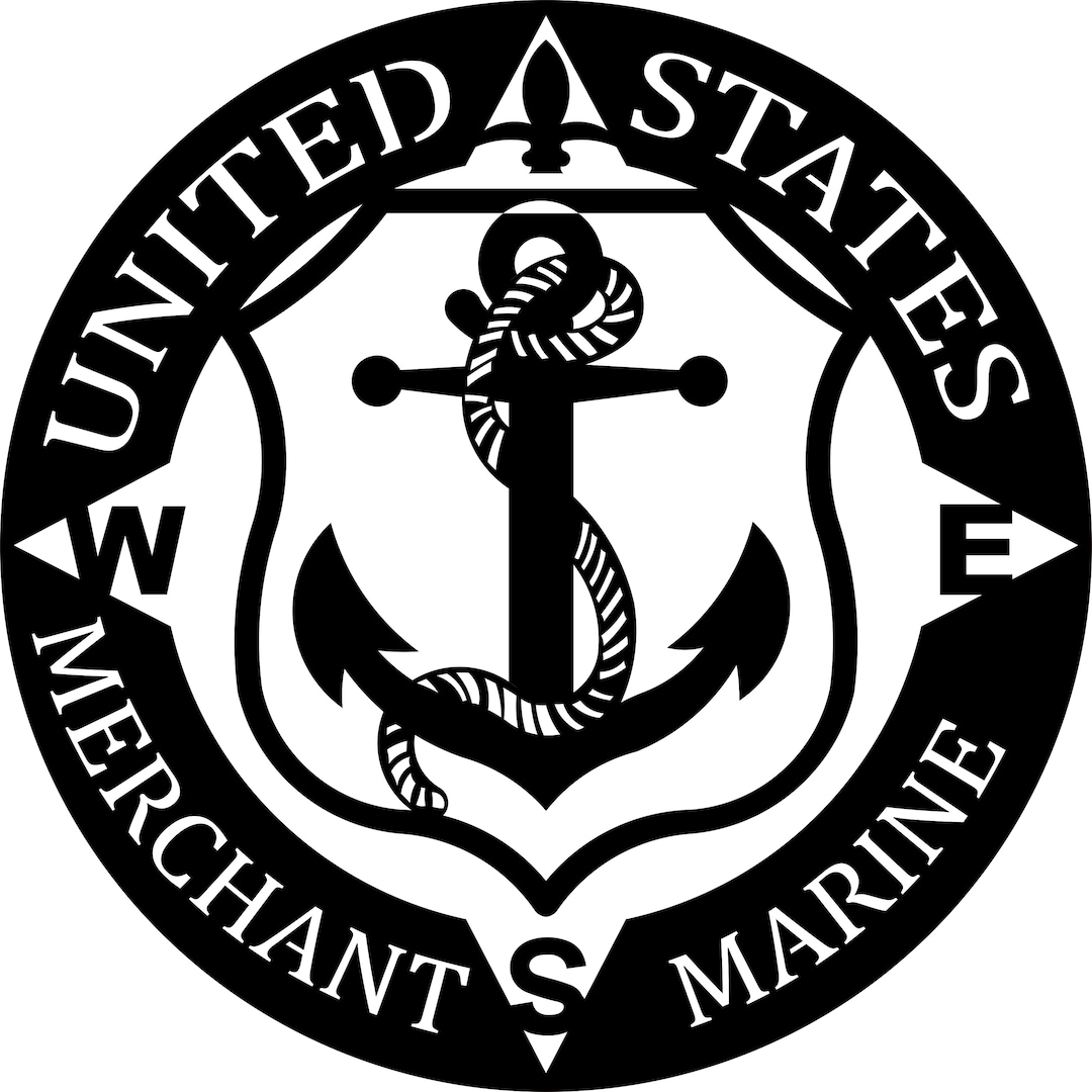 Merchant Marine Logo | United States | DXF Sign | Home Sign | Laser Cut ...