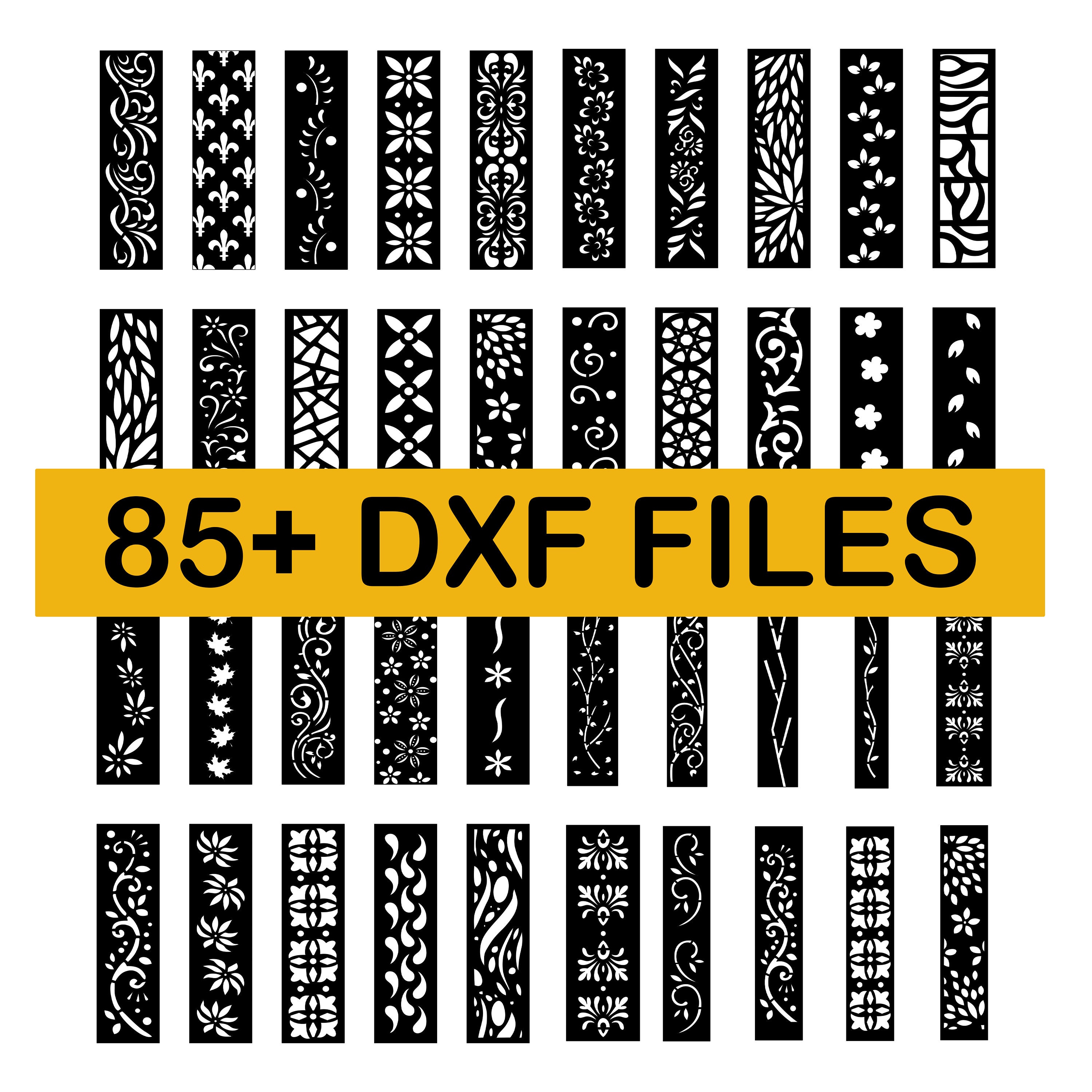 DXF Patterns File Privacy Screen Vinyl Decor Panel Templates Silhouette ...