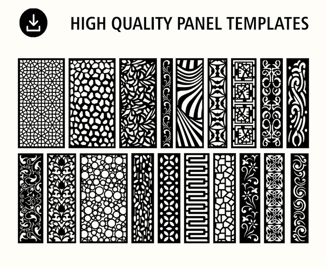 Customizable Decorative Panel DXF for Unique Laser Cut Designs - Etsy