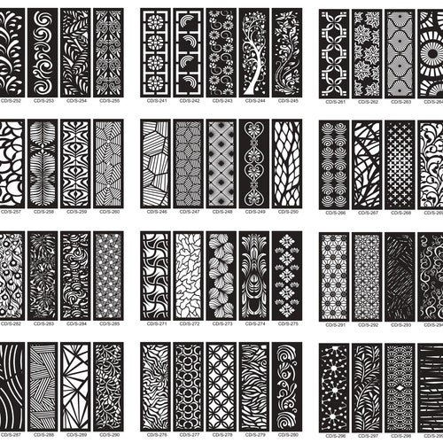 Room Dividers Privacy Screen Dxf CDR JPG Files for Laser & - Etsy