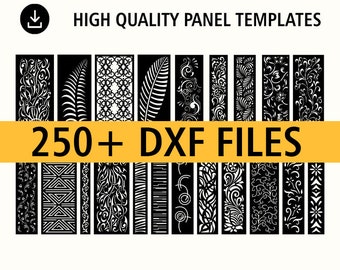 DXF Patterns File Privacy Screen Vinyl Decor Panel Templates Silhouette ...