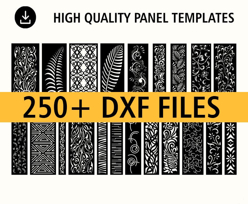 DXF Patterns File | Privacy Screen | Vinyl Decor | Panel Templates ...