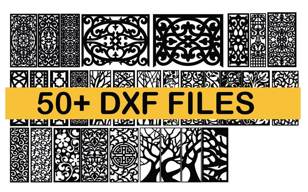DXF Patterns File | Privacy Screen | Vinyl Decor | Panel Templates ...