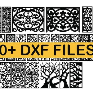 DXF Patterns File | Privacy Screen | Vinyl Decor | Panel Templates ...