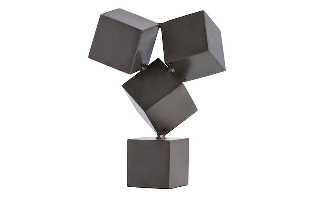 Handmade Cubular Clusters | Metal Sculpture Art | Black Color | Large ...