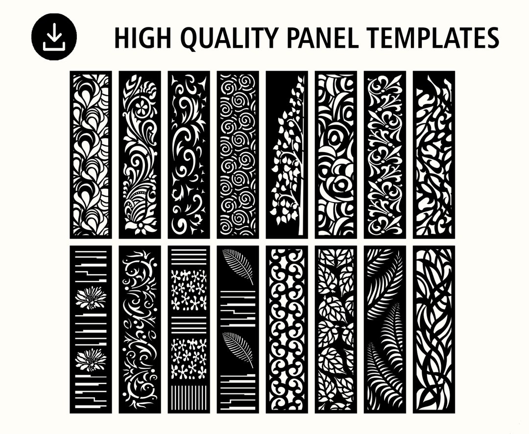 Geometric Elegance Decorative Panel DXF for Contemporary Design - Etsy