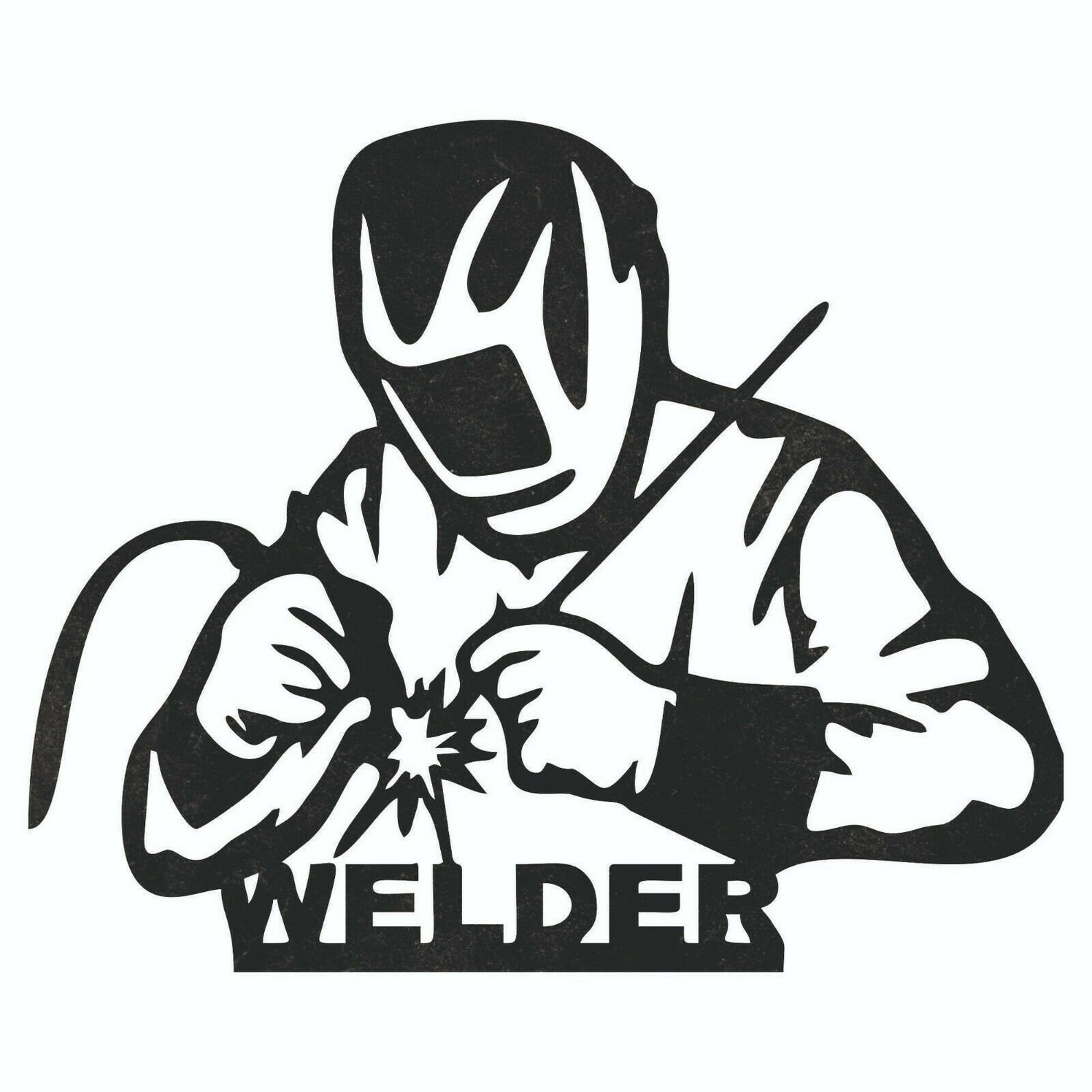 Welder Blacksmith DXF Sign Home Sign Metal Plasma Laser Cut Design ...