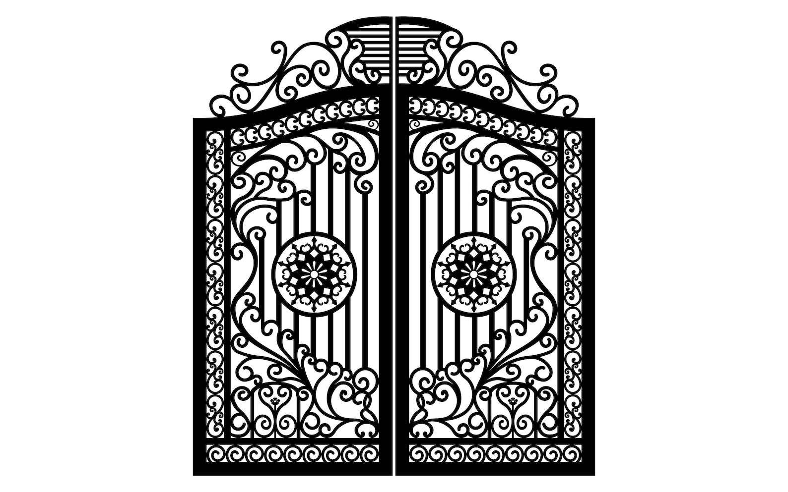 Main Gate Gate Design Iron Main Swing Gate Metal Plasma Laser Cut ...