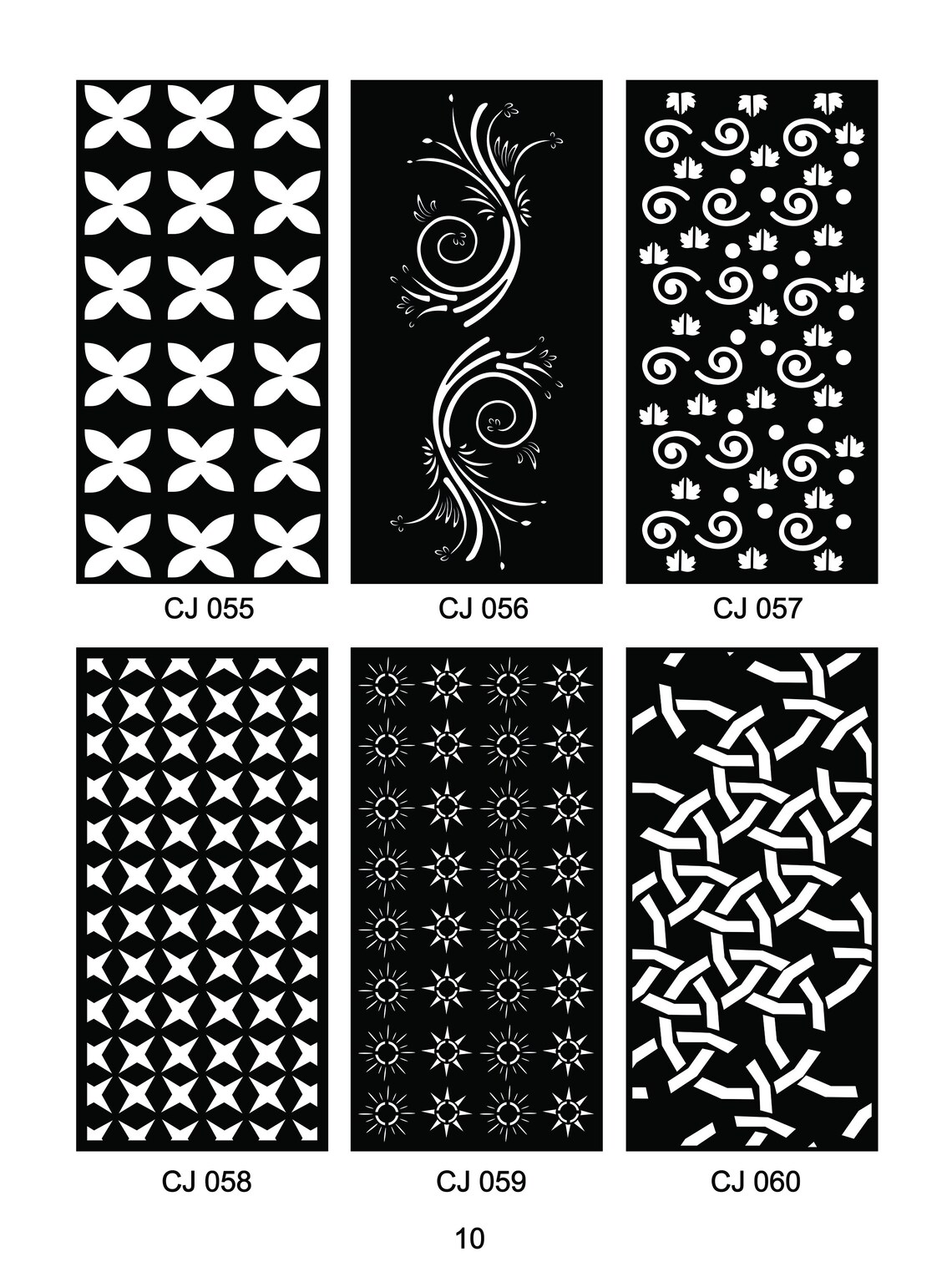 DXF Patterns File | Privacy Screen | Vinyl Decor | Panel Templates ...