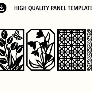 DXF Patterns File | Privacy Screen | Vinyl Decor | Panel Templates ...