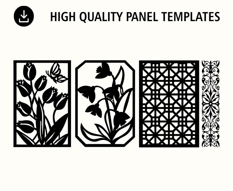 DXF Patterns File Privacy Screen Vinyl Decor Panel - Etsy