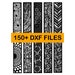 DXF Patterns File Privacy Screen Vinyl Decor Panel Templates Silhouette ...