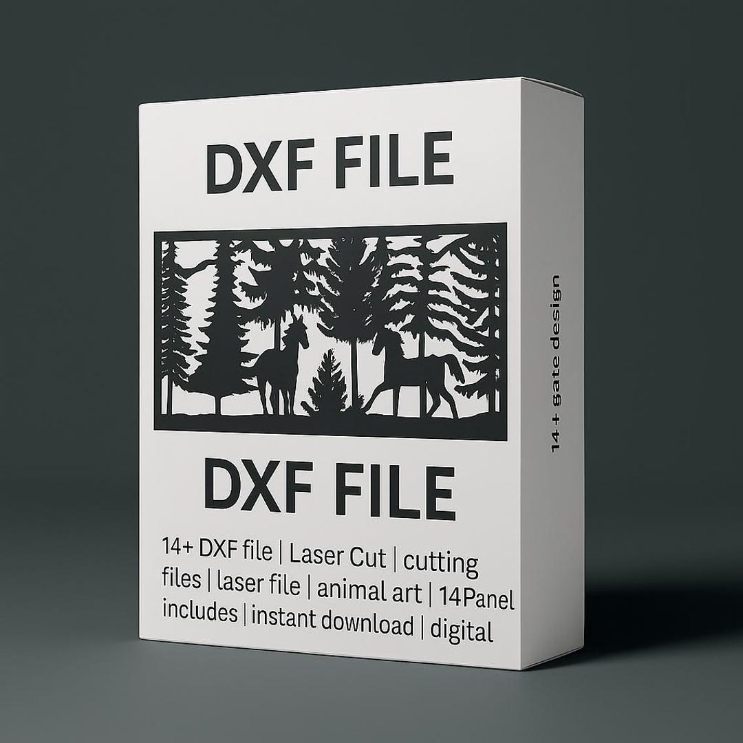 14+ DXF File | Laser Cut | Cutting Files | Laser File | Animal Art | 14 ...