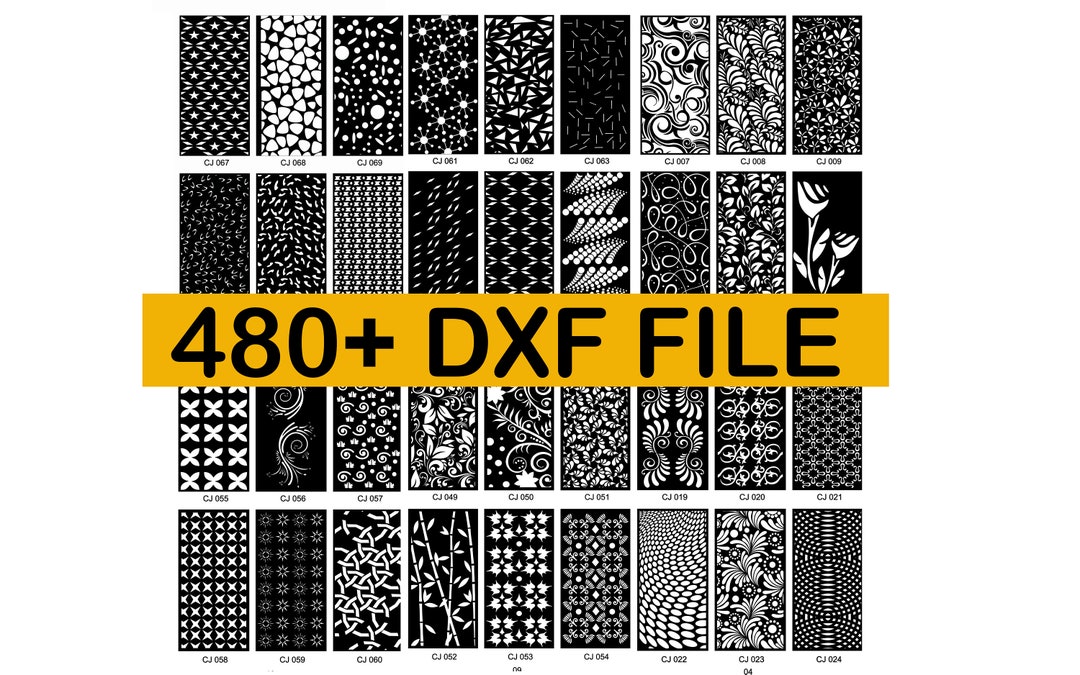 DXF Patterns File | Privacy Screen | Vinyl Decor | Panel Templates ...