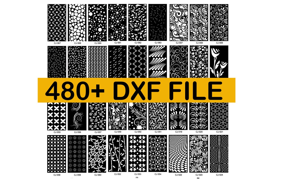 DXF Patterns File Privacy Screen Vinyl Decor Panel - Etsy