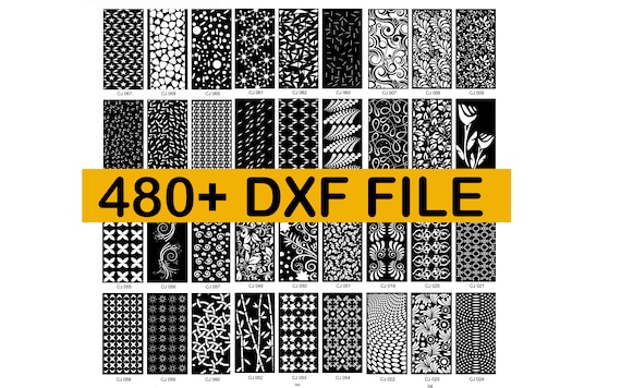 DXF Patterns File Privacy Screen Vinyl Decor Panel | Etsy