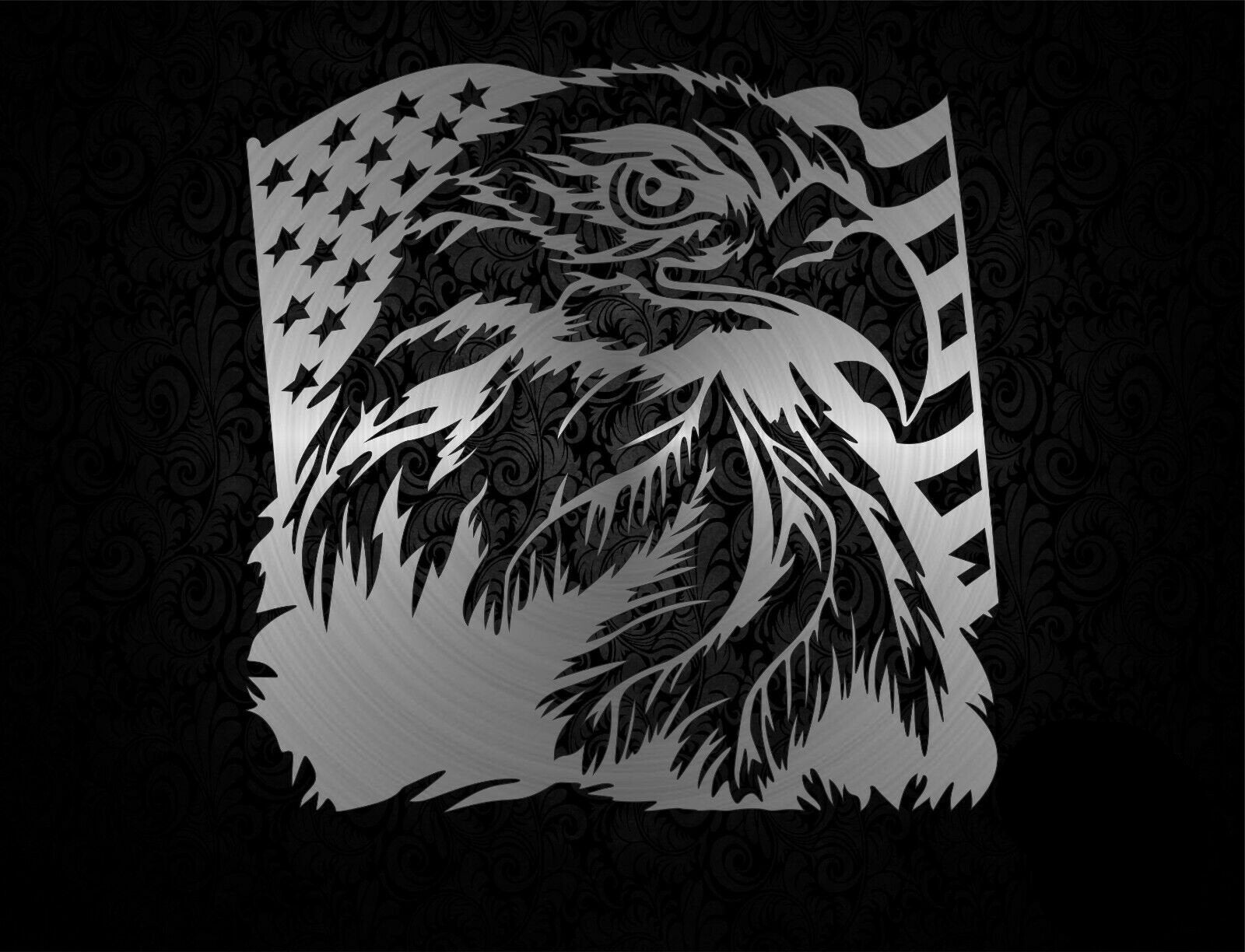 American Eagle flag DXF files for Plasma Laser cut Waterjet | Etsy
