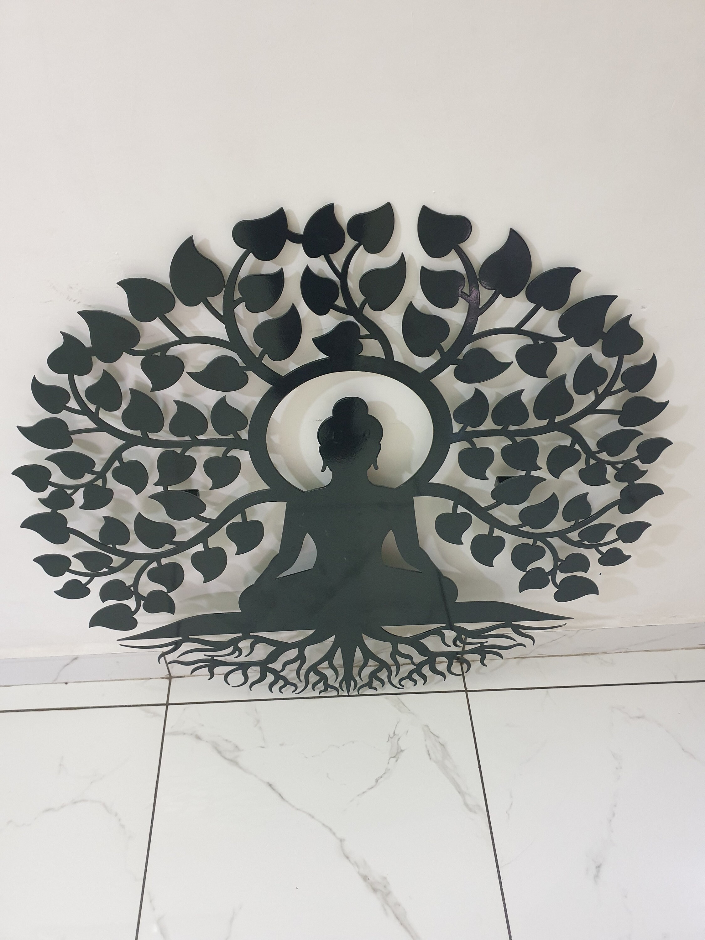 Buddha Tree Wall Art | Meditation Metal Decor | Laser Cut Enlightenment ...