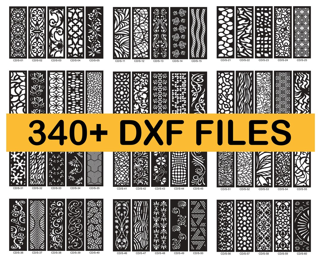 DXF Patterns File | Privacy Screen | Vinyl Decor | Panel Templates ...