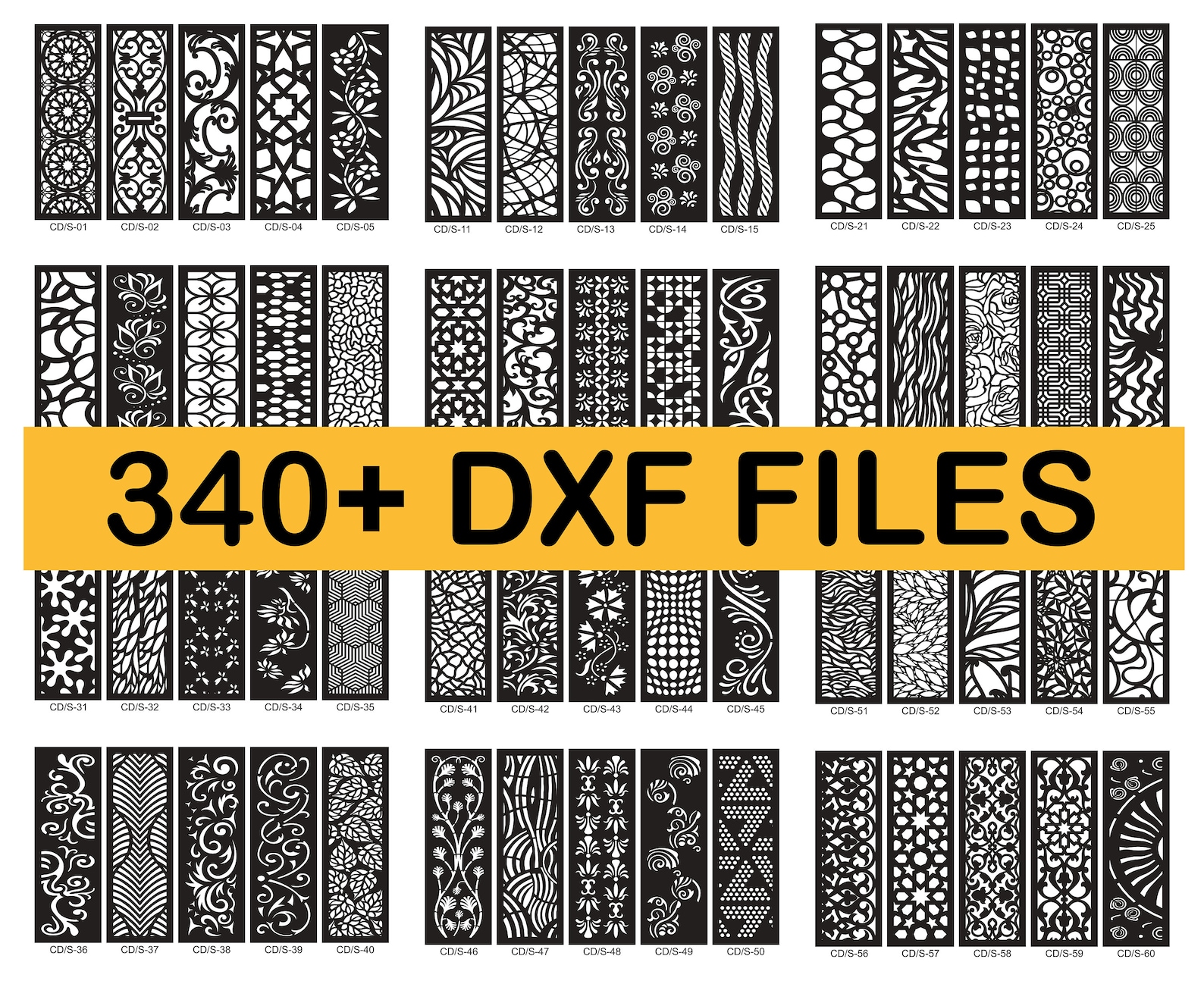DXF Patterns File Privacy Screen Vinyl Decor Panel - Etsy