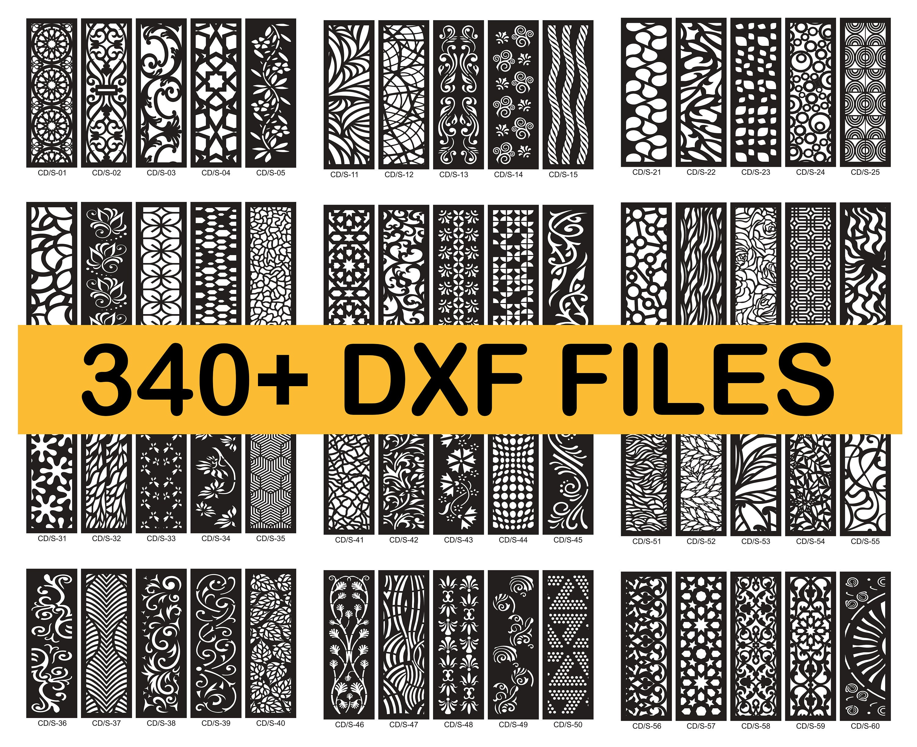 DXF Patterns File | Privacy Screen | Vinyl Decor | Panel Templates ...