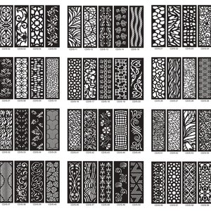 DXF Patterns File | Privacy Screen | Vinyl Decor | Panel Templates ...