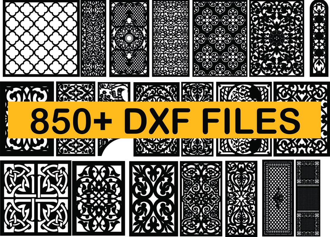 DXF Patterns File | Privacy Screen | Vinyl Decor | Panel Templates ...