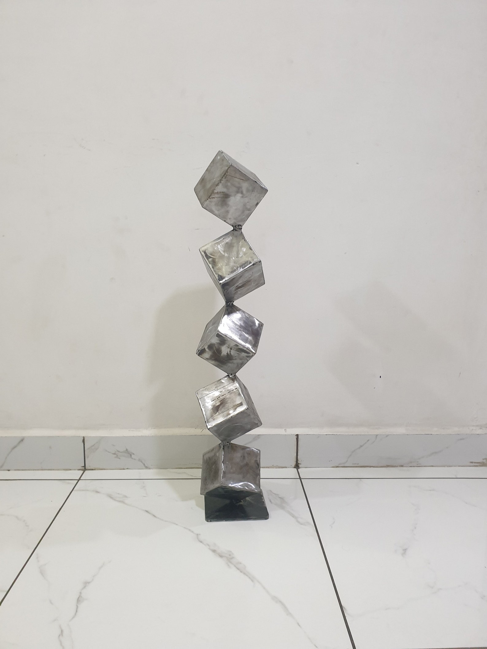 Cubular Clusters Metal Sculpture Abstract Art Modern - Etsy