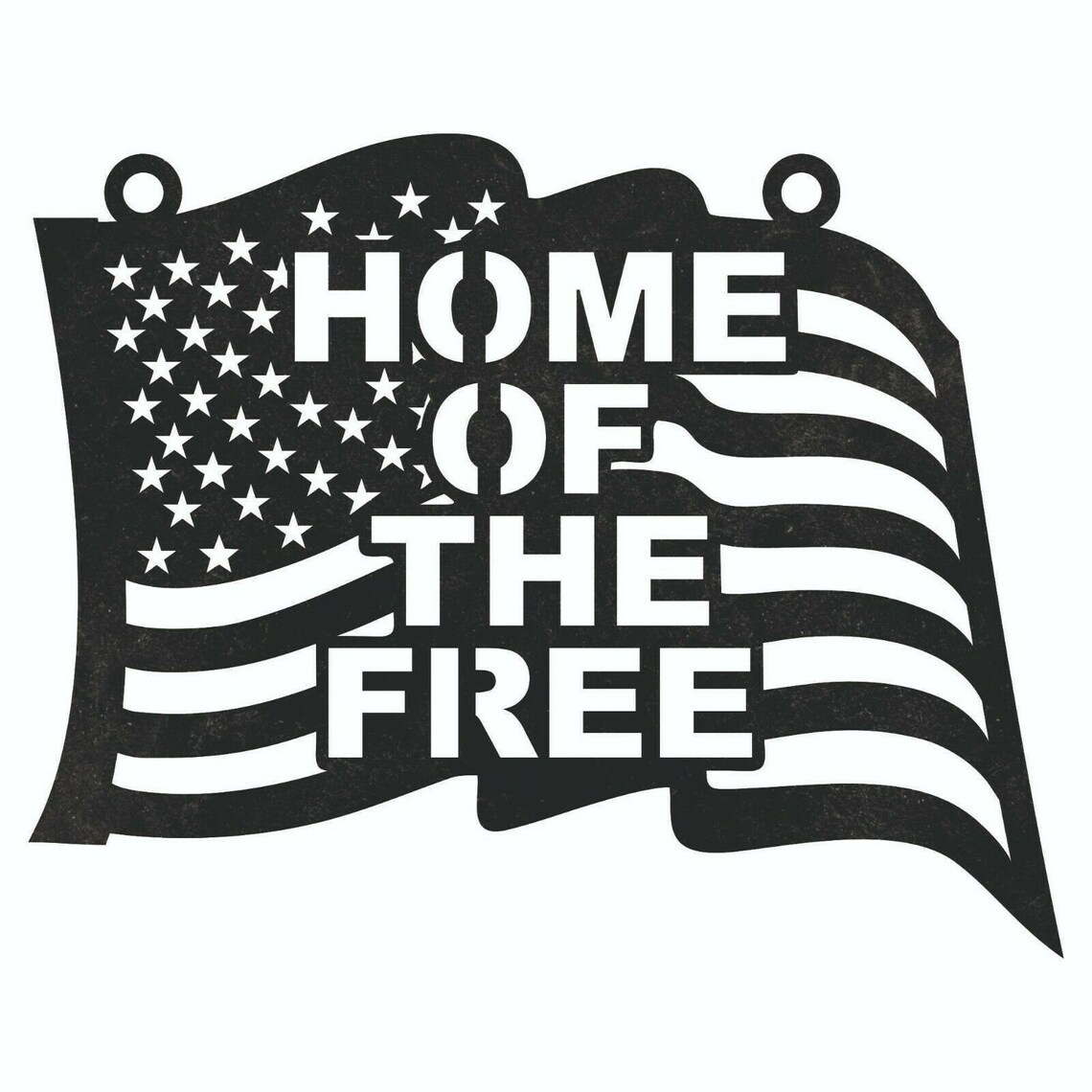 USA Flag DXF Sign Home Sign Metal Plasma Laser Cut Design Vector Laser ...