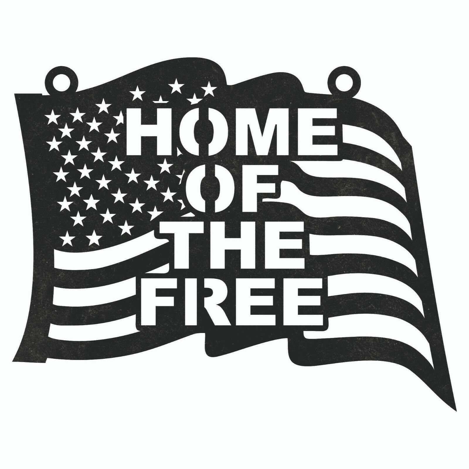 USA Flag DXF Sign Home Sign Metal Plasma Laser Cut Design Vector Laser ...