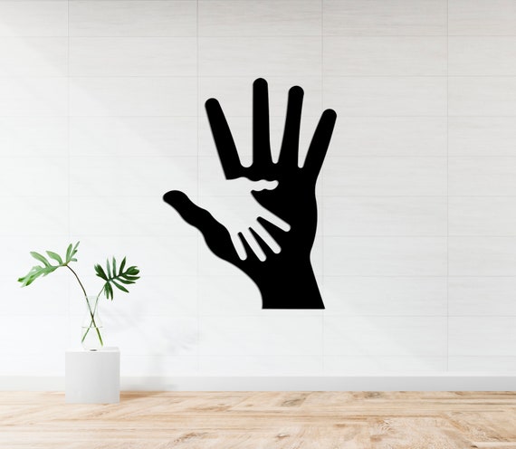 Caring Hand Metal Art Wall Hanging Decor Art Office Wall | Etsy