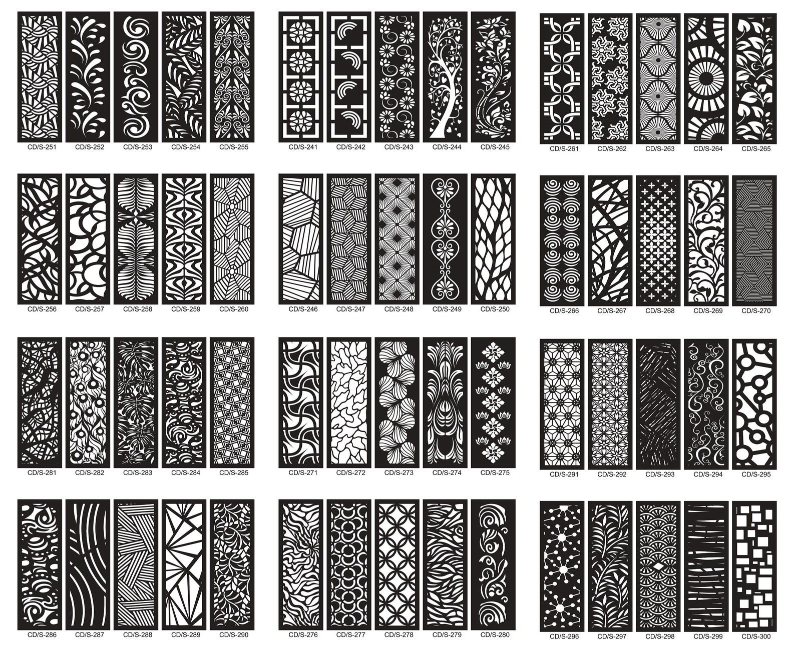 DXF Patterns File Privacy Screen Vinyl Decor Panel - Etsy