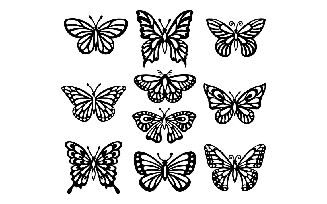 Butterfly DXF Sign: Laser Cut Metal Art (digital Download) - Etsy