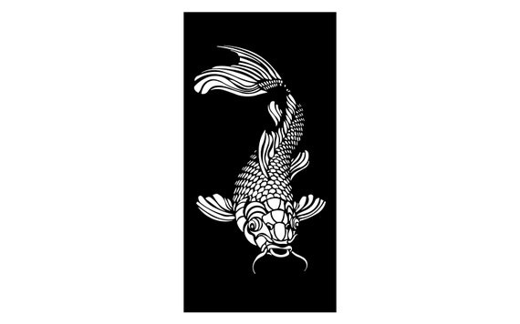 Fish Design Room Divider Privacy Screen Partitions | Etsy