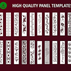 DXF Patterns File | Privacy Screen | Vinyl Decor | Panel Templates ...