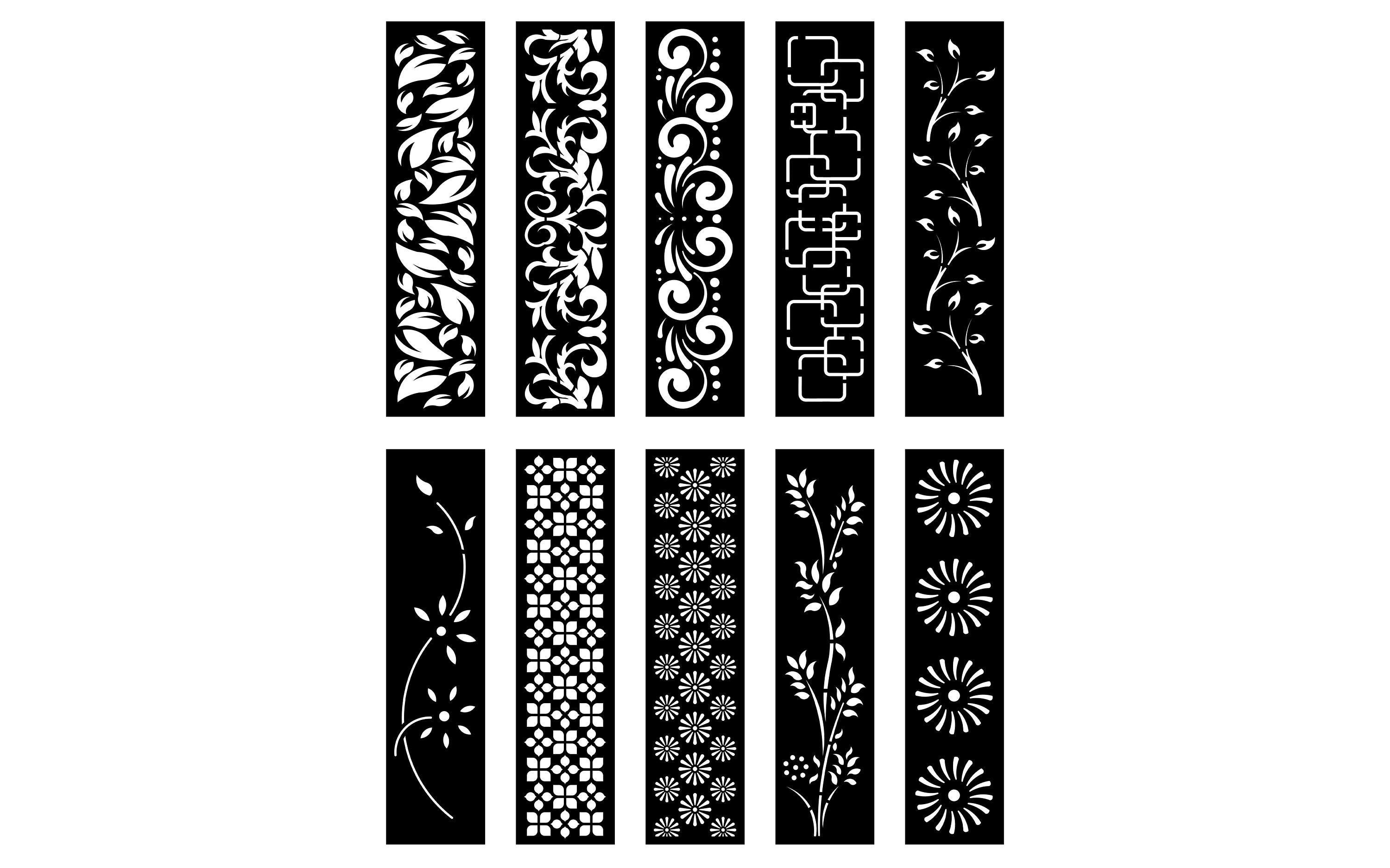 DXF Patterns File Privacy Screen Vinyl Decor Panel - Etsy