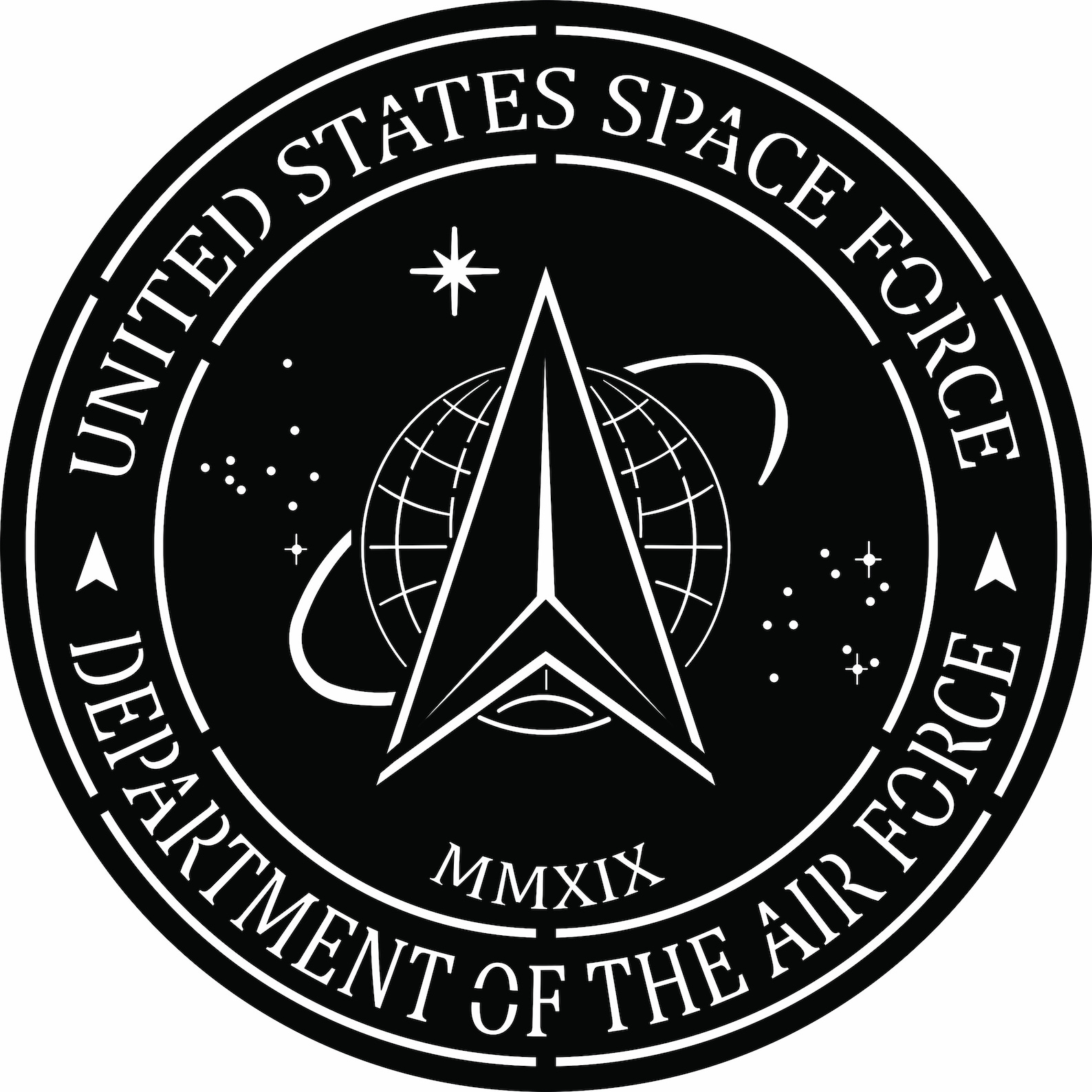 Space Force Logo DXF File: Laser Cut Vector Design (digital Download ...