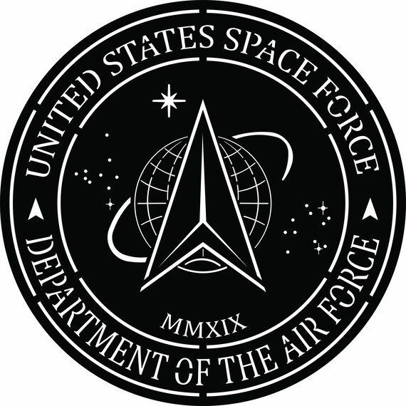 Space Force Logo United States DXF Sign Home Sign - Etsy