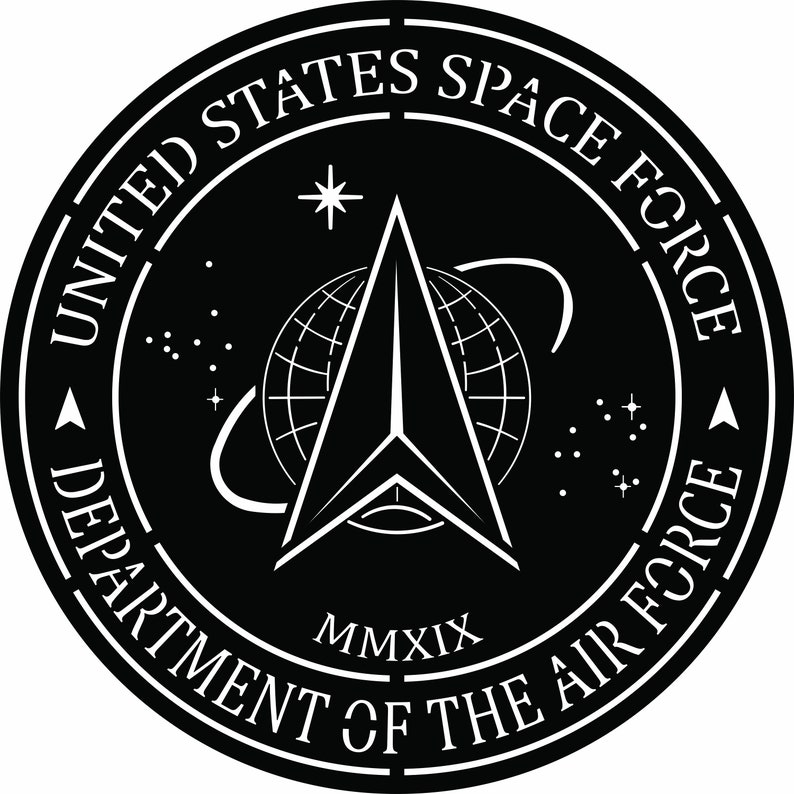 Space Force Logo DXF File: Laser Cut Vector Design (digital Download ...