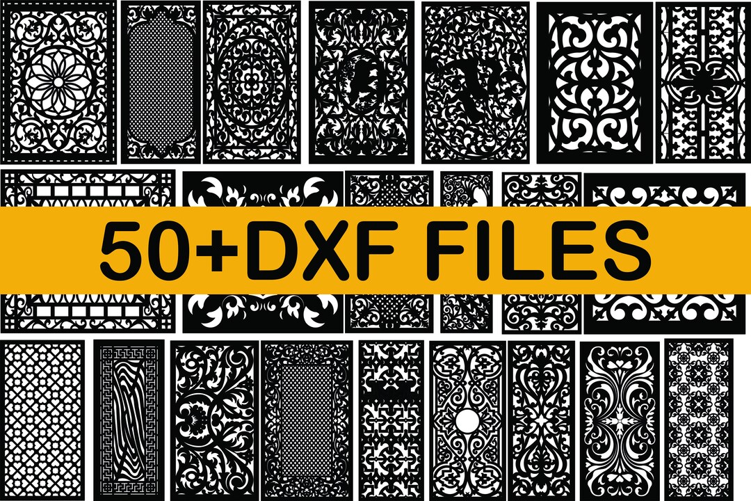 DXF Patterns File | Privacy Screen | Vinyl Decor | Panel Templates ...