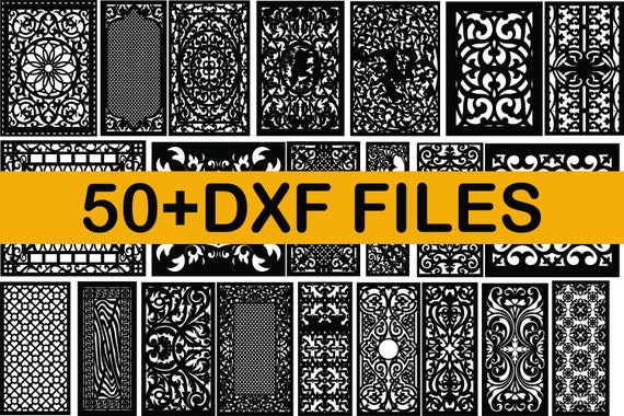 DXF Patterns File Privacy Screen Vinyl Decor Panel | Etsy