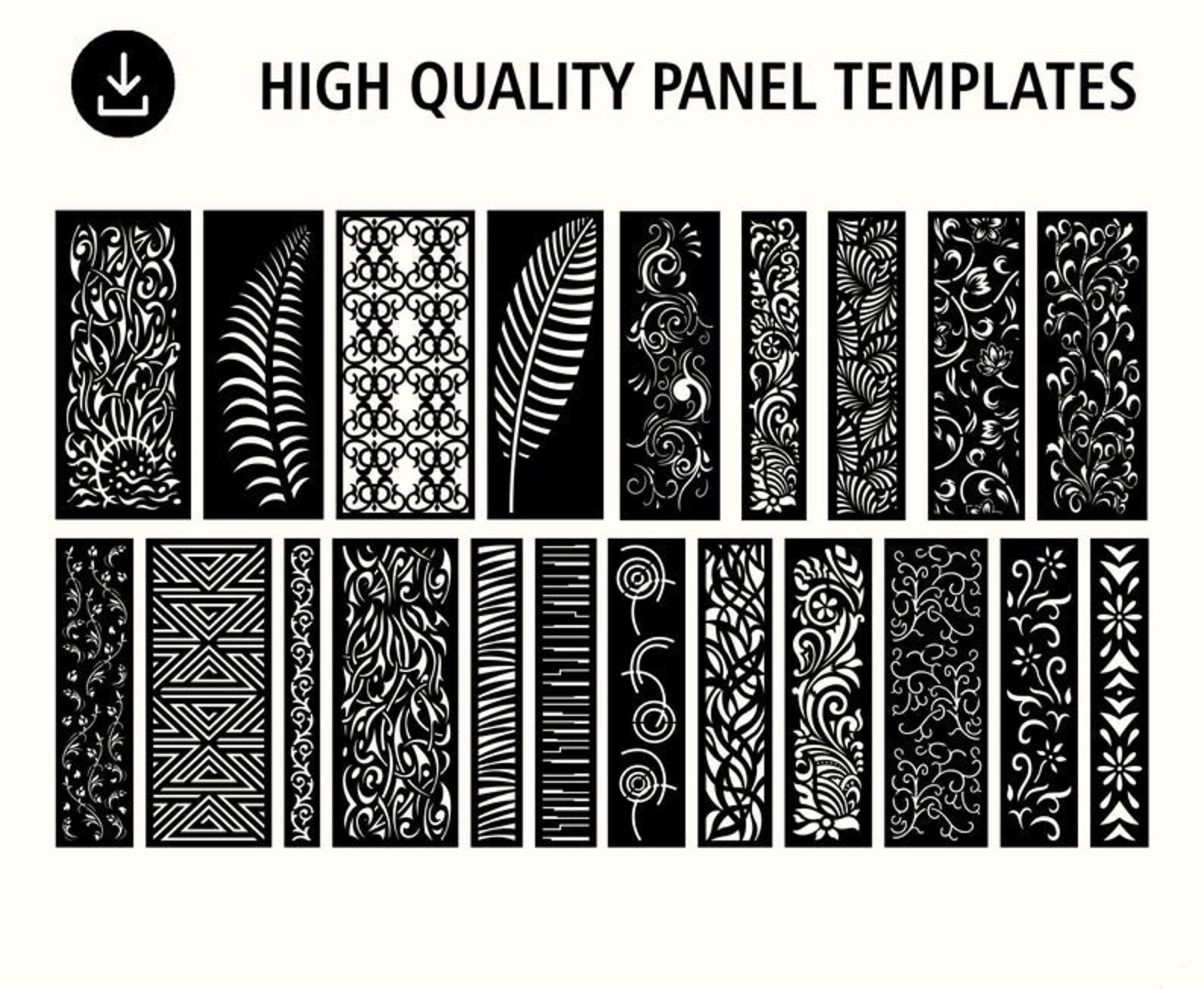 DXF Patterns File Privacy Screen Vinyl Decor Panel - Etsy