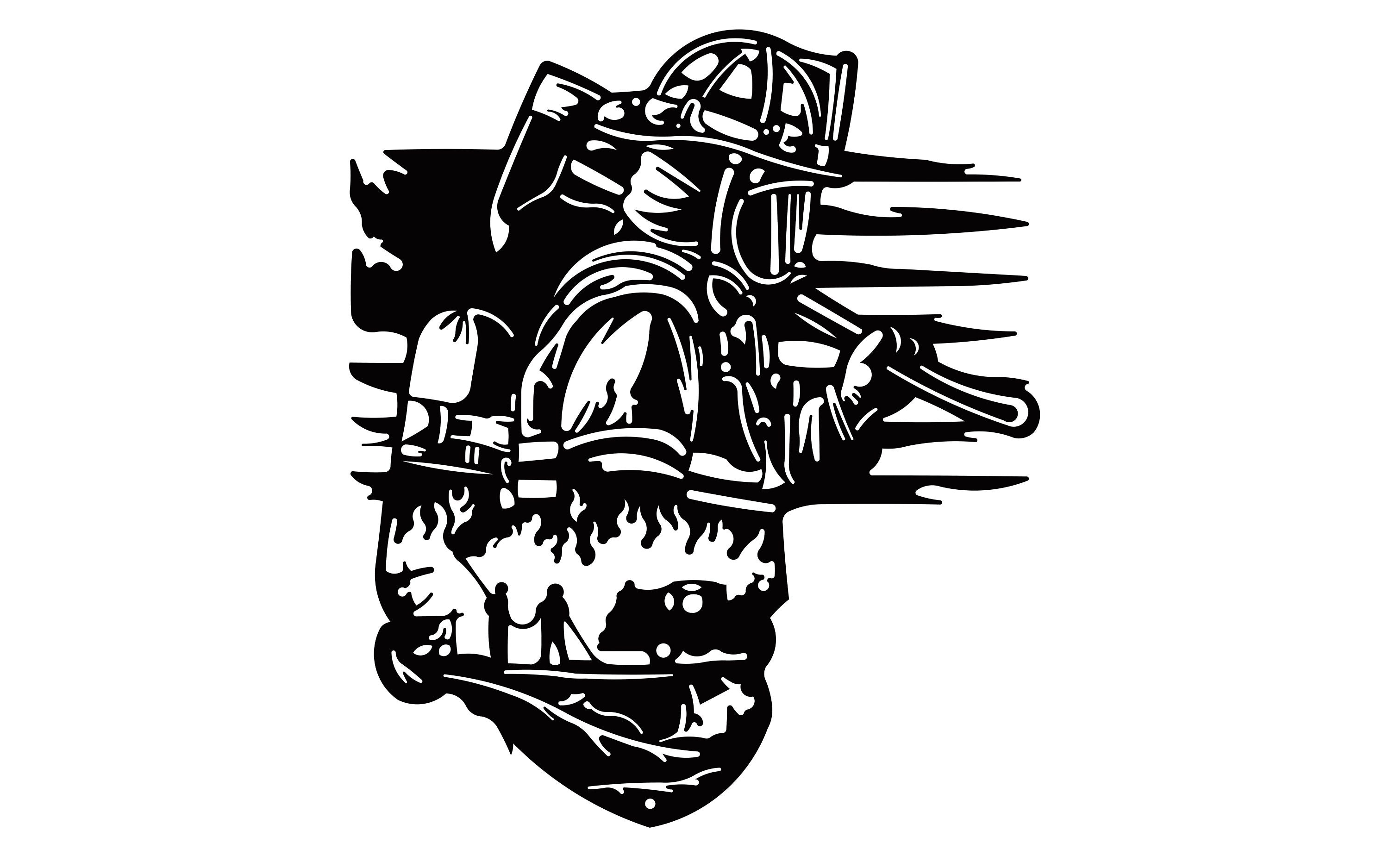 Fire Fighter Wall Decor DXF Sign Home Sign Metal Plasma Laser Cut ...